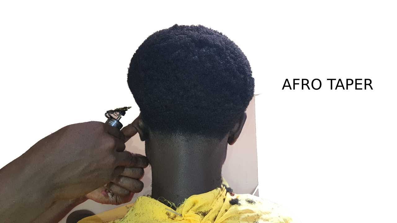 TUTORIEL DE COUPE: Comment faire un AFRO TAPER facile et rapide sans ...
