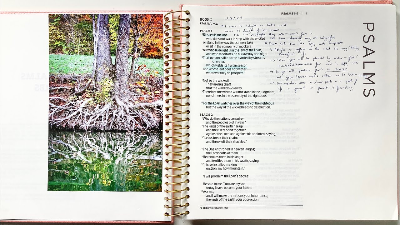 Psalms journal course starts today: Psalm 1 - YouTube