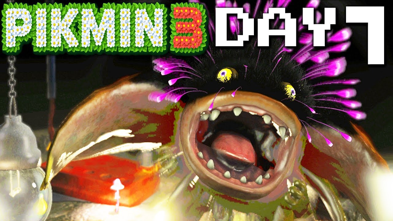Pikmin 3: Phosbat Splat [Boss Fight] - DAY 7 (Nintendo Wii U HD ...