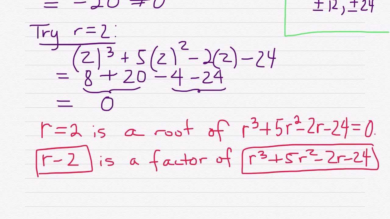 Linear Homogeneous Reccurence Relations, Part 5 - YouTube