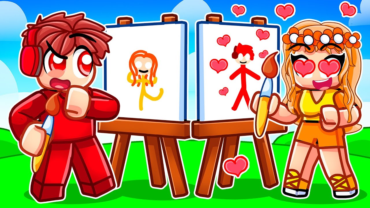 Cash and Mia SPEED DRAW Together! (Roblox) - YouTube