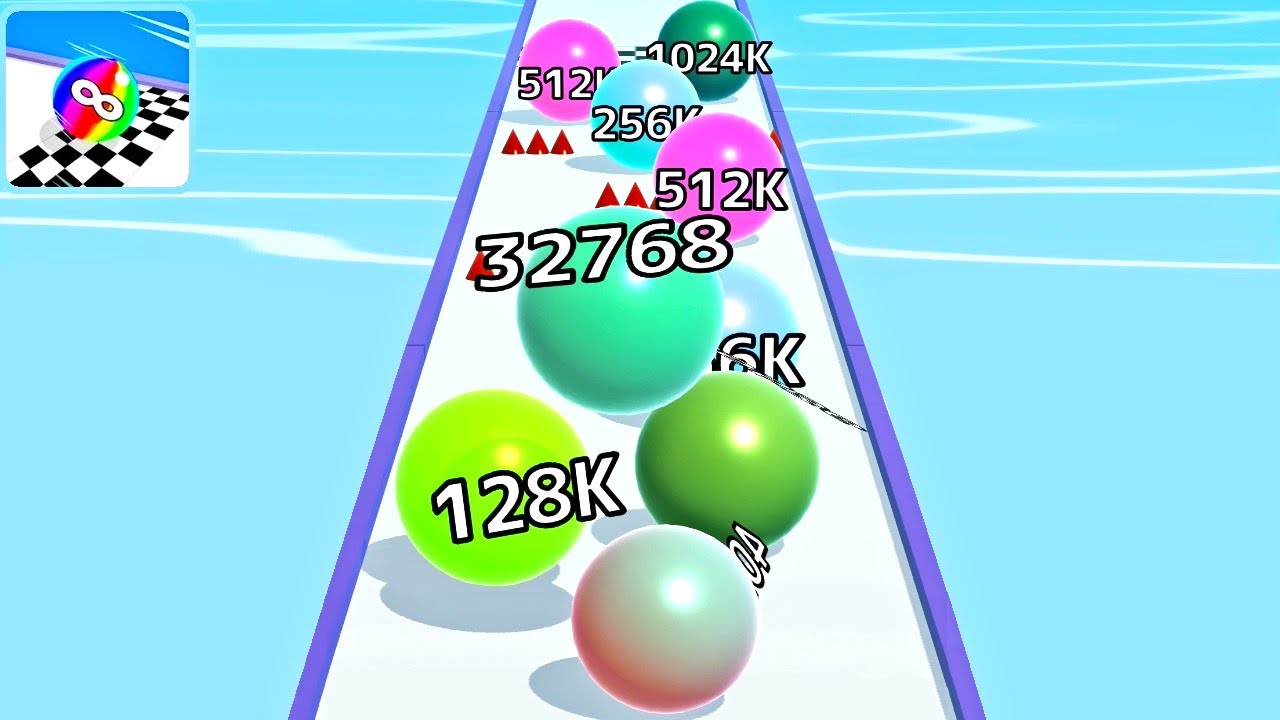 Ball Run Infinity Number Up To (128M, 256M, 512M, 1024M) ! All Levels ...