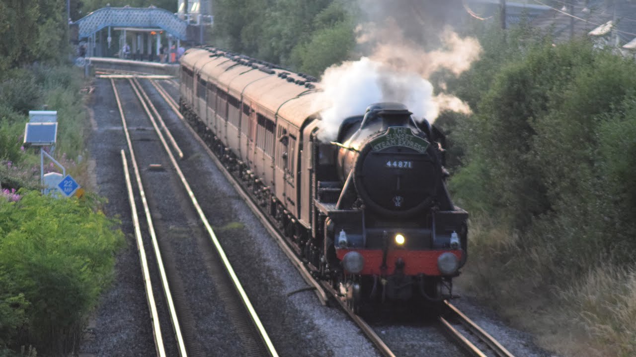 LMS Black 5 44871 Takes charge of ‘The Sunset Steam Express’ 16/07/19 ...