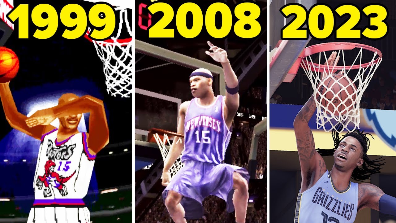 Dunk Contest Evolution on NBA GAMES (1999-2023) - YouTube
