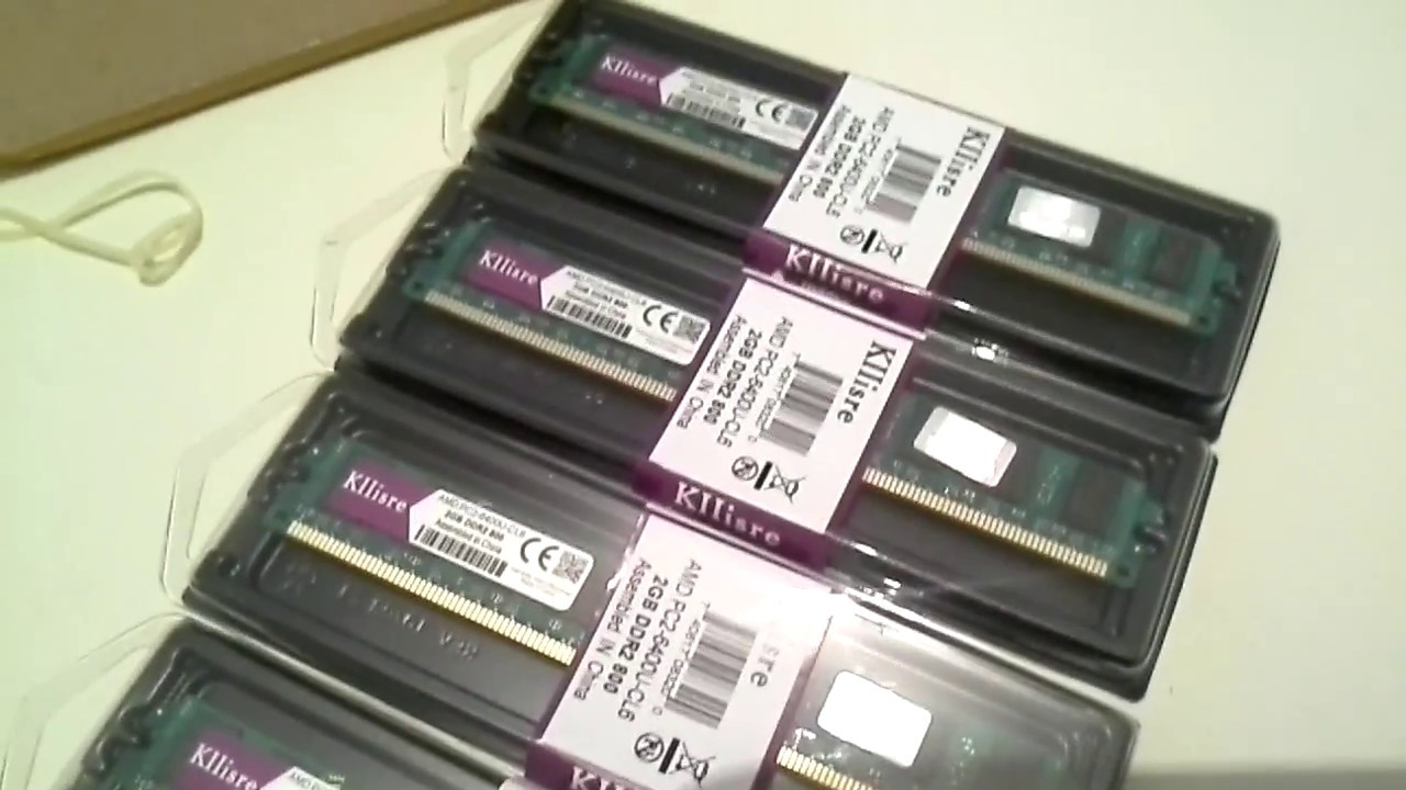 Unboxing Kllisre AMD PC2 6400U CL6 2Gb DDR2 800 from aliexpress - YouTube
