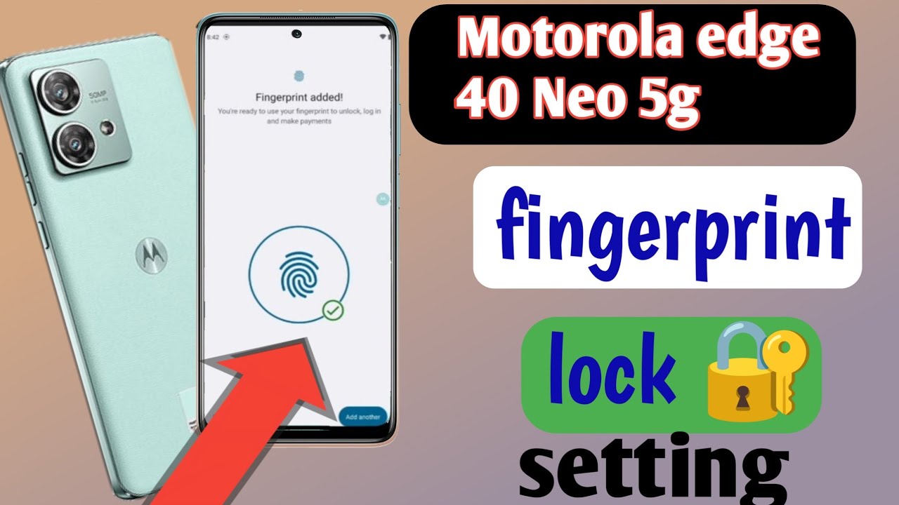 Motorola edge 40 neo 5g display fingerprint lock/Moto edge 40 neo ...