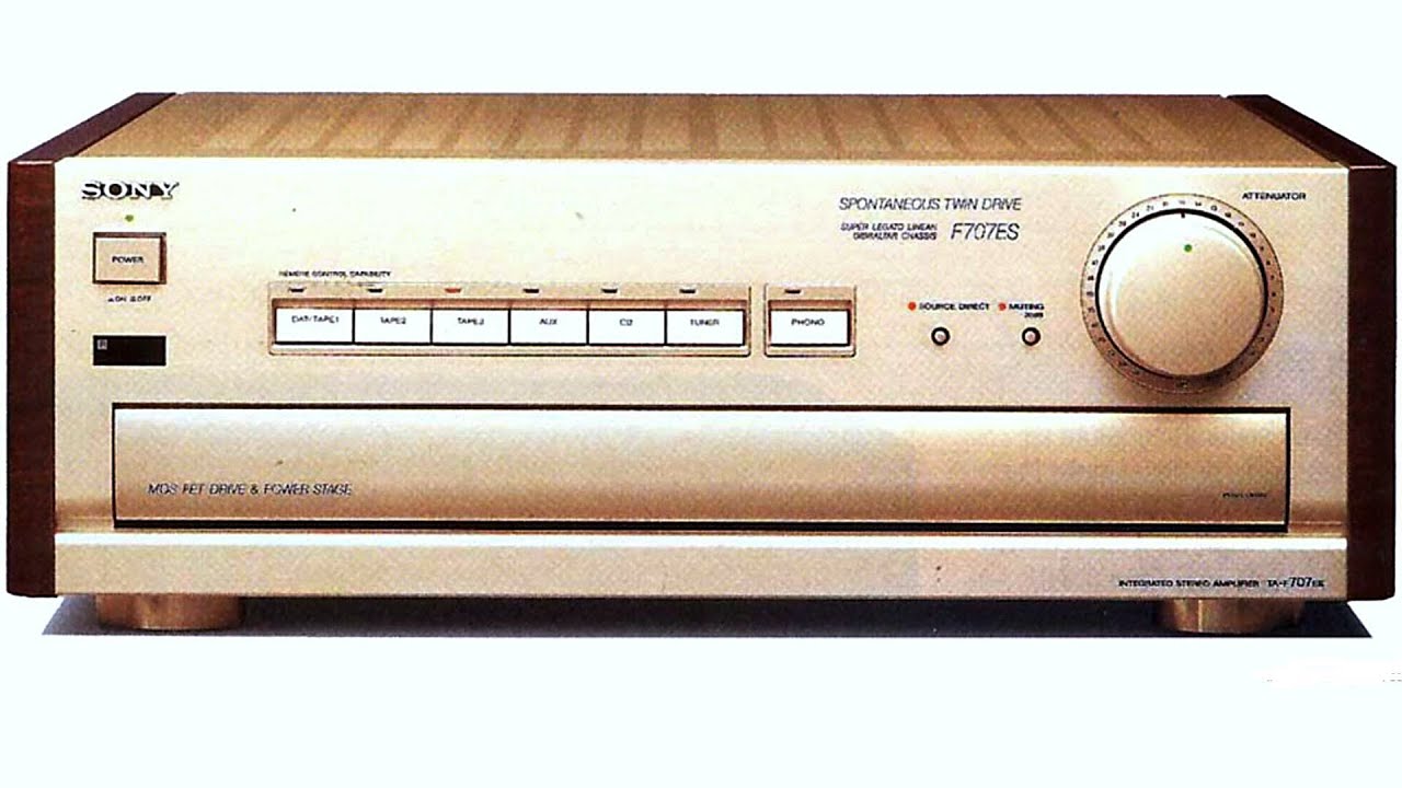 Sony ta-f707es review & soundtest on magnat zero 7 - YouTube