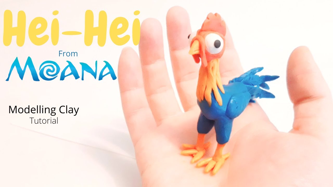 HEIHEI - How to make with Clay ,Tutorial #vuqart#moana#clayart - YouTube