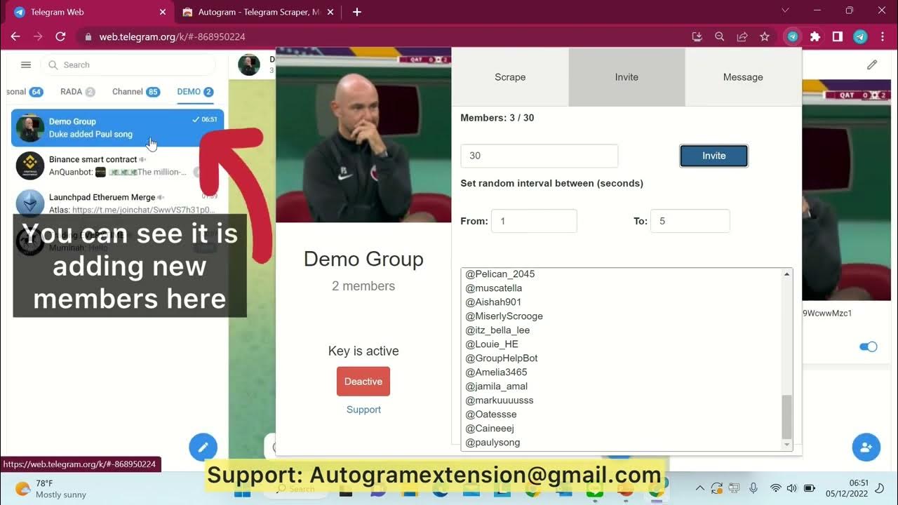 How to add members to Telegram group automatically by Chrome extension 2023 - YouTube