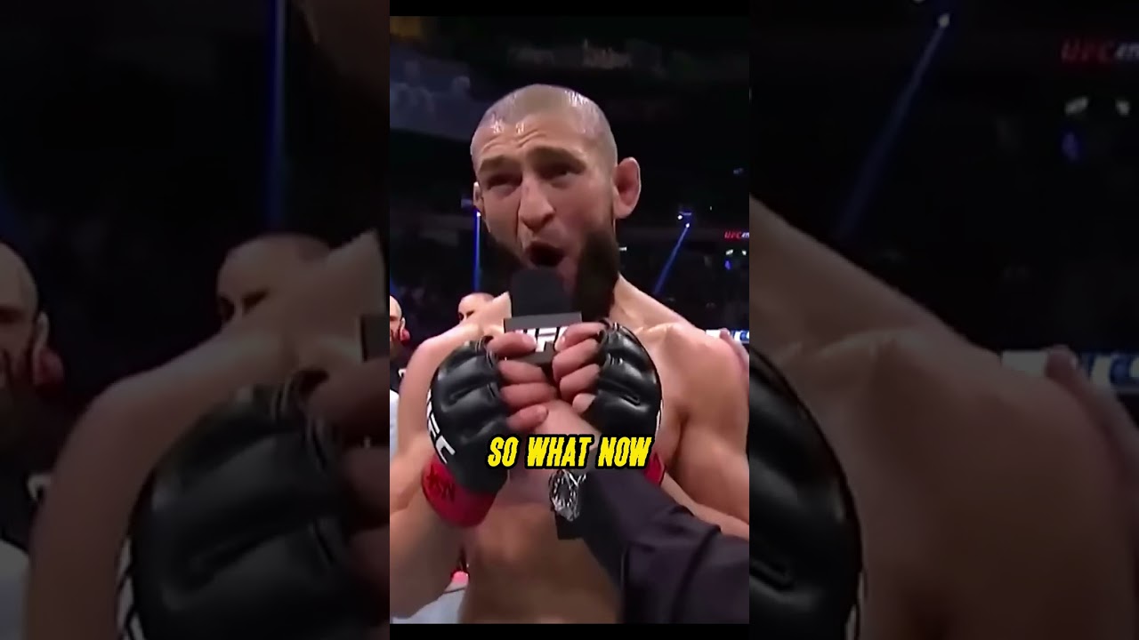 KHAMZAT CHIMAEV CRAZY POST FIGHT INTERVIEW 👀 - YouTube