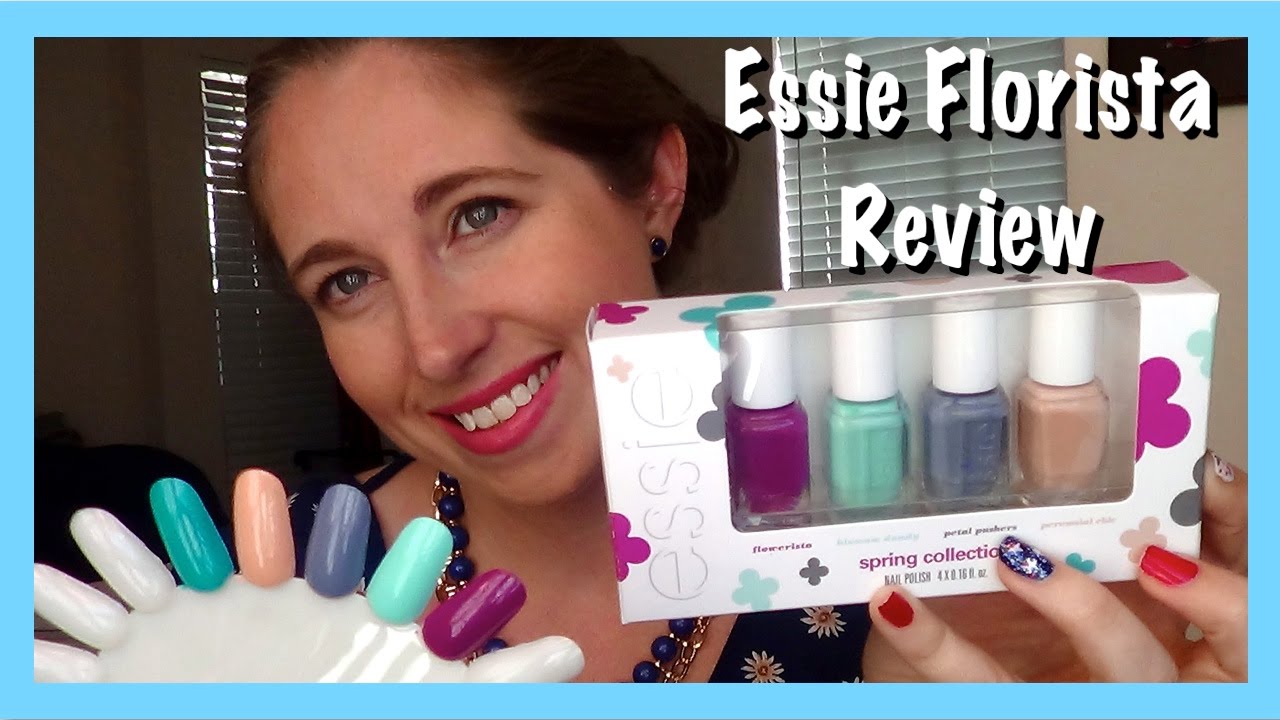 Essie Spring Flowerista Nail Polish Collection Review 2015 - YouTube