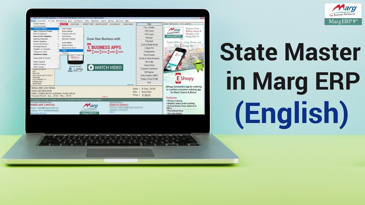 State Master in Marg ERP [English] - YouTube
