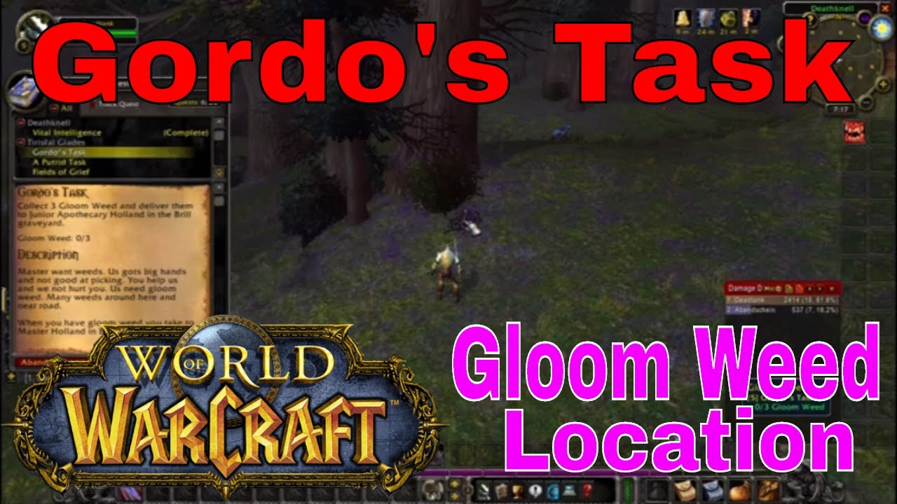 Gordo's Task - Where To Find Gloom Weed Locations - YouTube