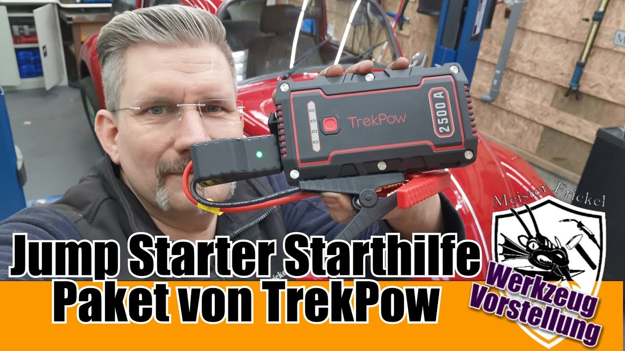 Jump Starter Starthilfe Paket von TrekPow - YouTube