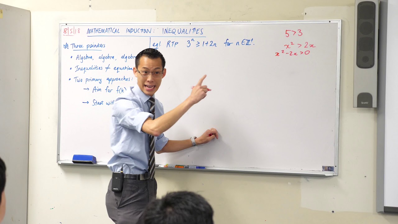 Mathematical Induction - Inequalities (1 of 4: General pointers) - YouTube