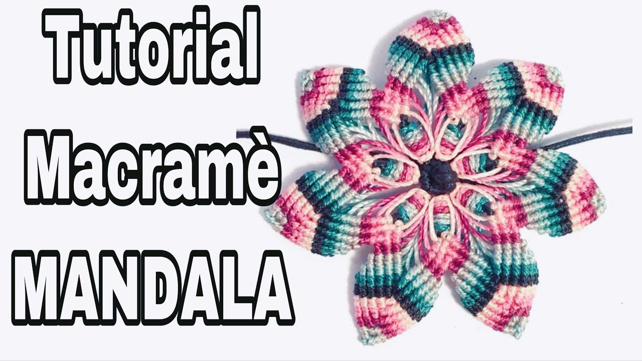 Tutorial Ciondolo Mandala Macrame - YouTube