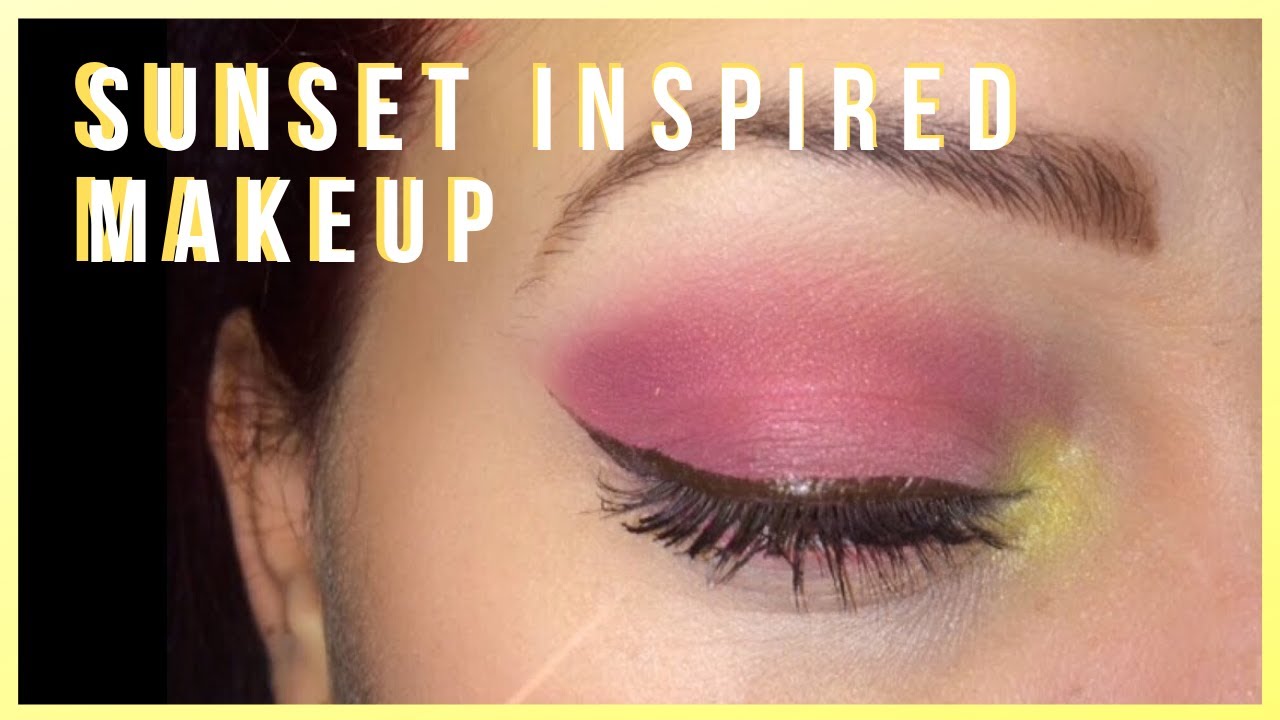 SUNSET INSPIRED MAKEUP - YouTube