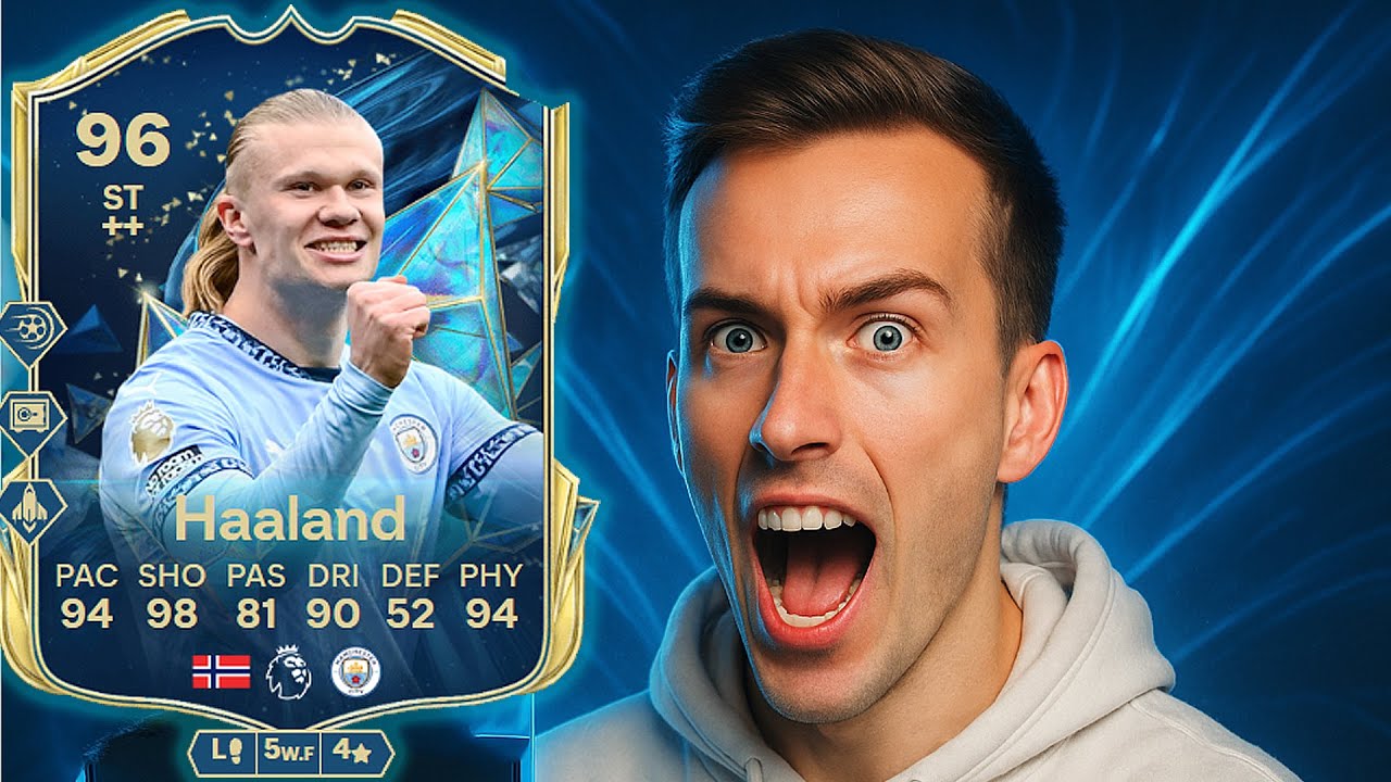 EA SPORT FC 25: HAALAND 96 TEAM OF THE SEASON PLAYER REVIEW - YouTube