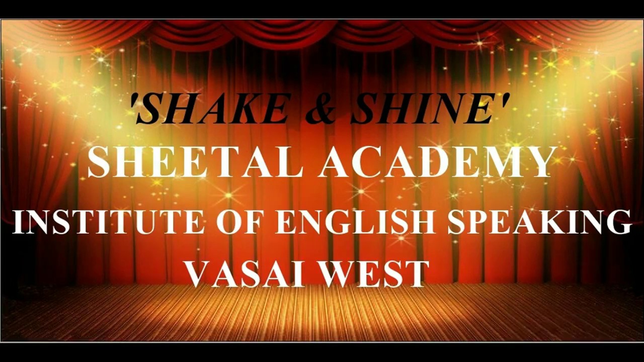 Sheetal Academy Institute of English/ Shake N Shine 2016 - YouTube