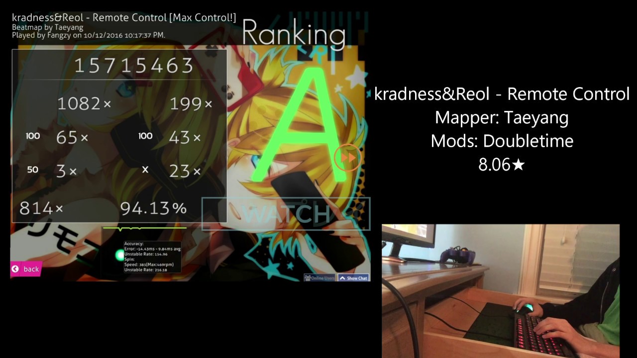 [liveplay] kradness&Reol - Remote Control [Max Control] DT - YouTube