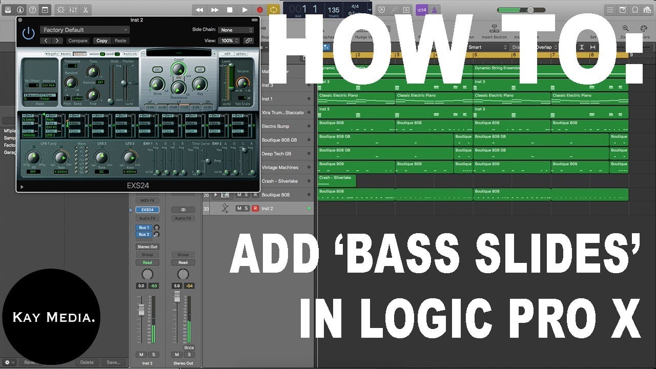 Logic Pro X - Bass Slides (HOW TO GUIDE EASY!) - YouTube