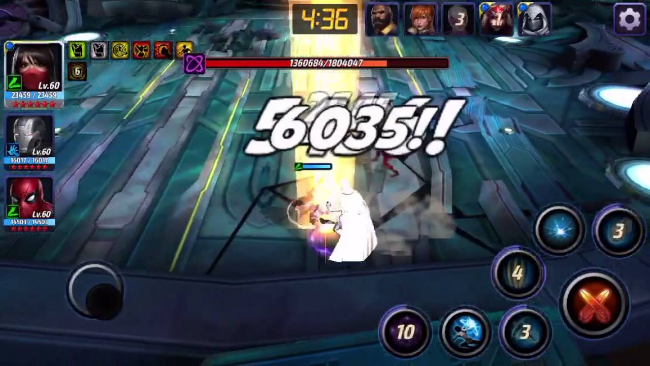 Marvel Future Fight : Silk Tier-2 vs Supergiant - YouTube