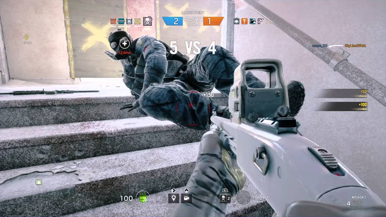 Rainbow Six Siege - SMOKE SHOTGUN FLANK - YouTube