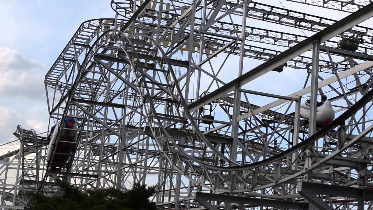 The Crazy Wild Chipmunk Roller Coaster Ride at Lakeside Amusement Park ...