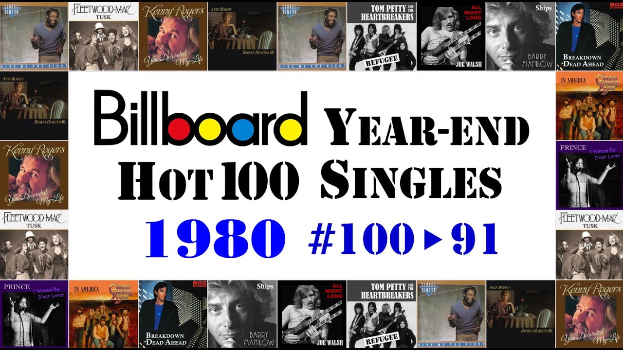 Billboard Year-End Hot 100 singles of 1980 / #100 to #91 - YouTube