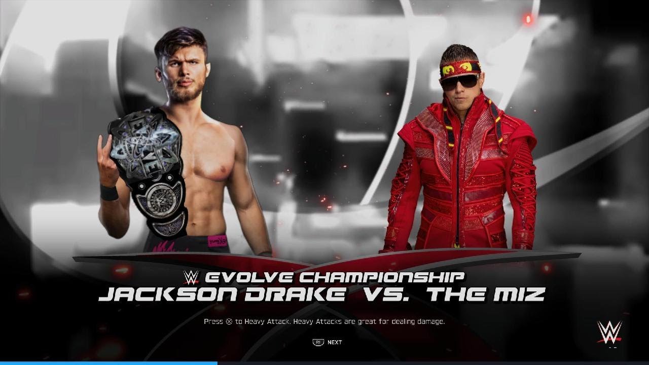 Jackson Drake Defend The WWE Evolve Championship Against The Miz - YouTube