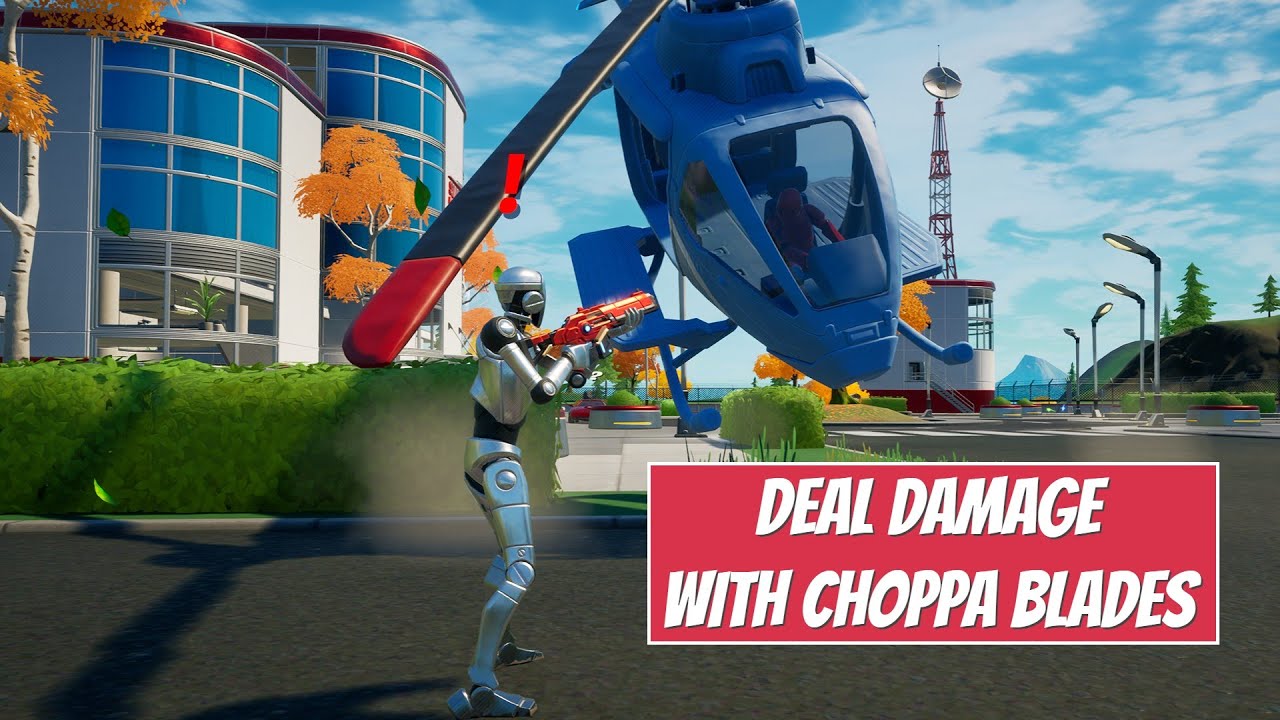 Deal Damage to Opponents Using the Choppa's Blades in Fortnite | XP ...