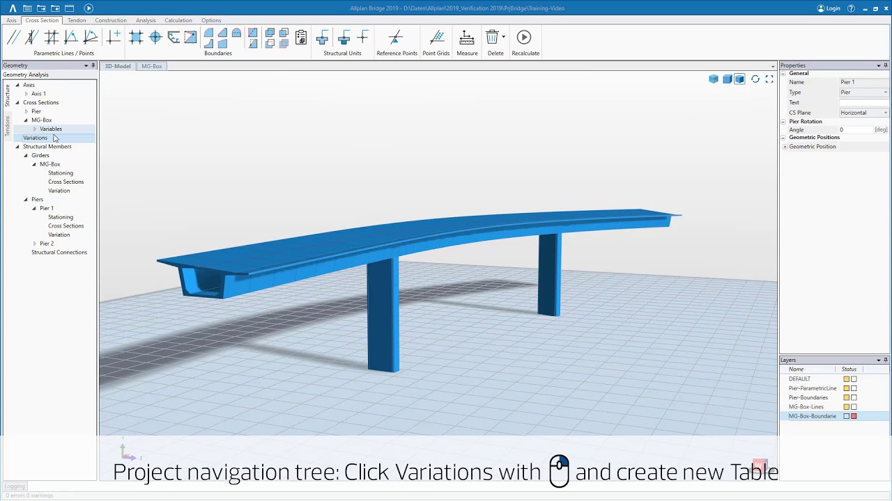 Allplan Bridge Quickstart Modeling - Lesson 5: 3D Modeling - YouTube