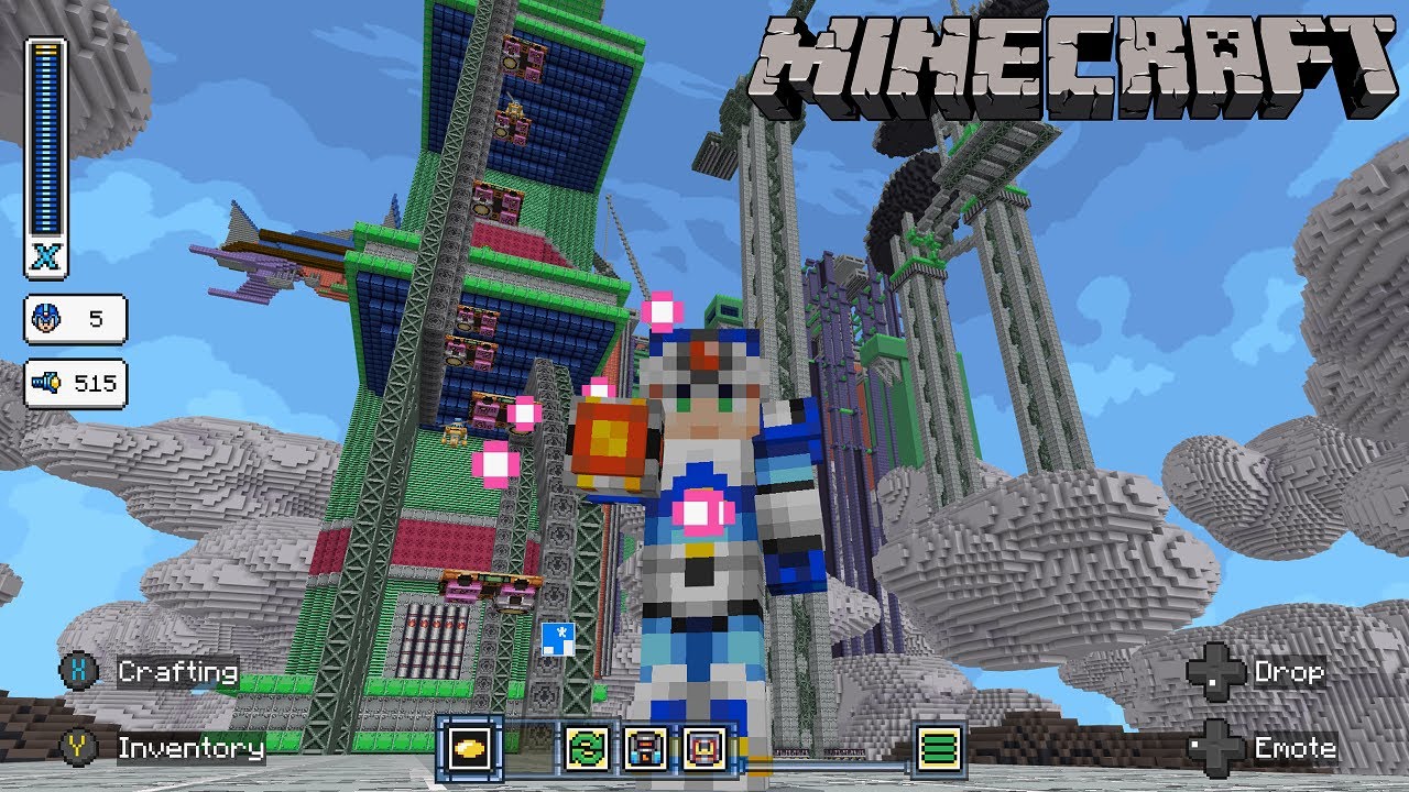 Minecraft DLC Mega Man X 4k60fps | Full Game Playthrough All Bosses ...