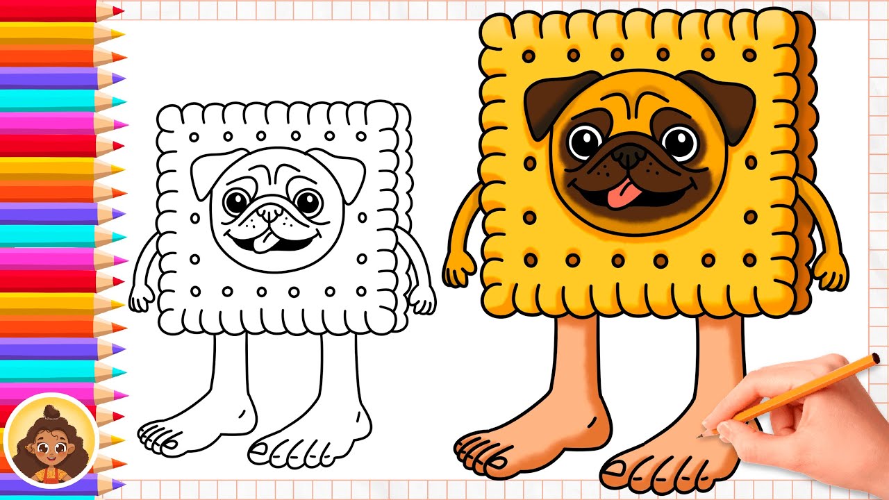 How to Draw Biscuit Dog | Italian Brainrot Meme - YouTube