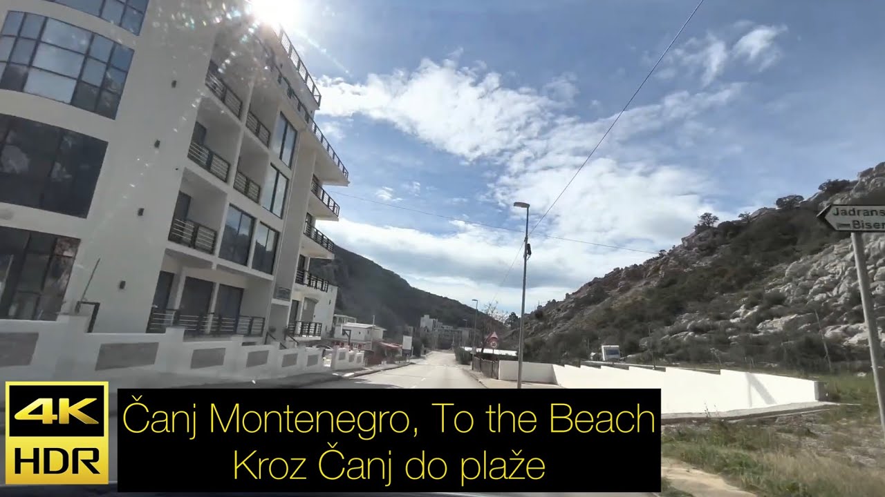 Čanj Montenegro Crna Gora, To the Beach March 2023 - Kroz Čanj do plaže ...