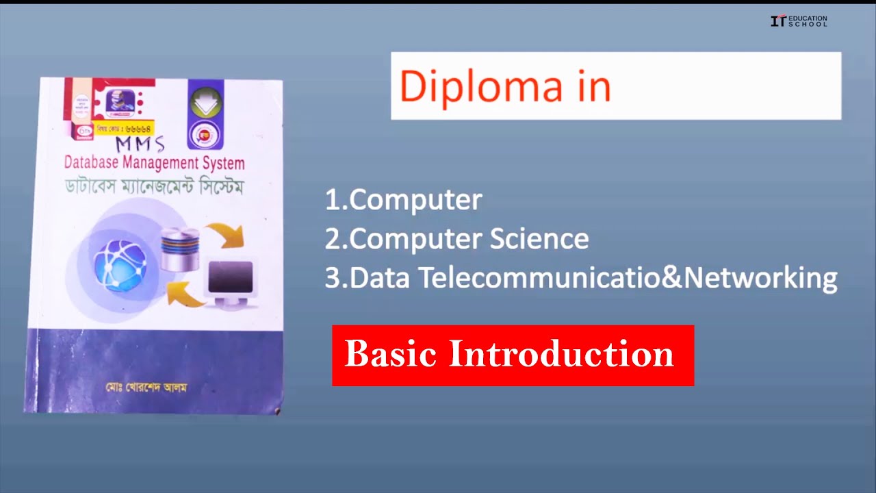 Database Management system | class:1 | Diploma in computer technology ...
