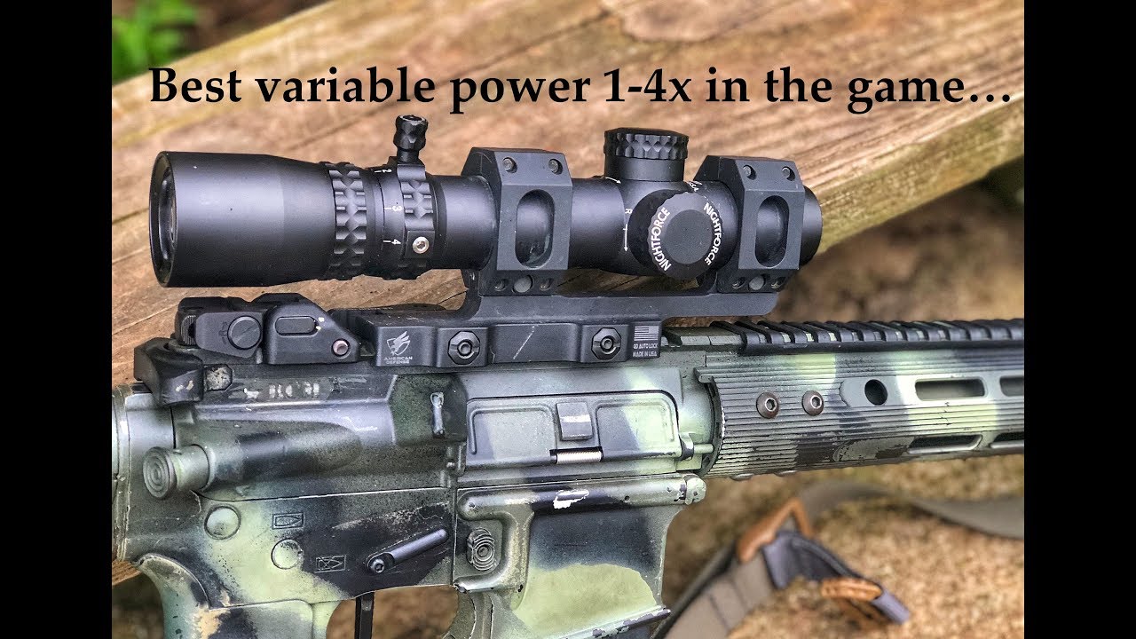 Nightforce NXS 1 to 4 - YouTube