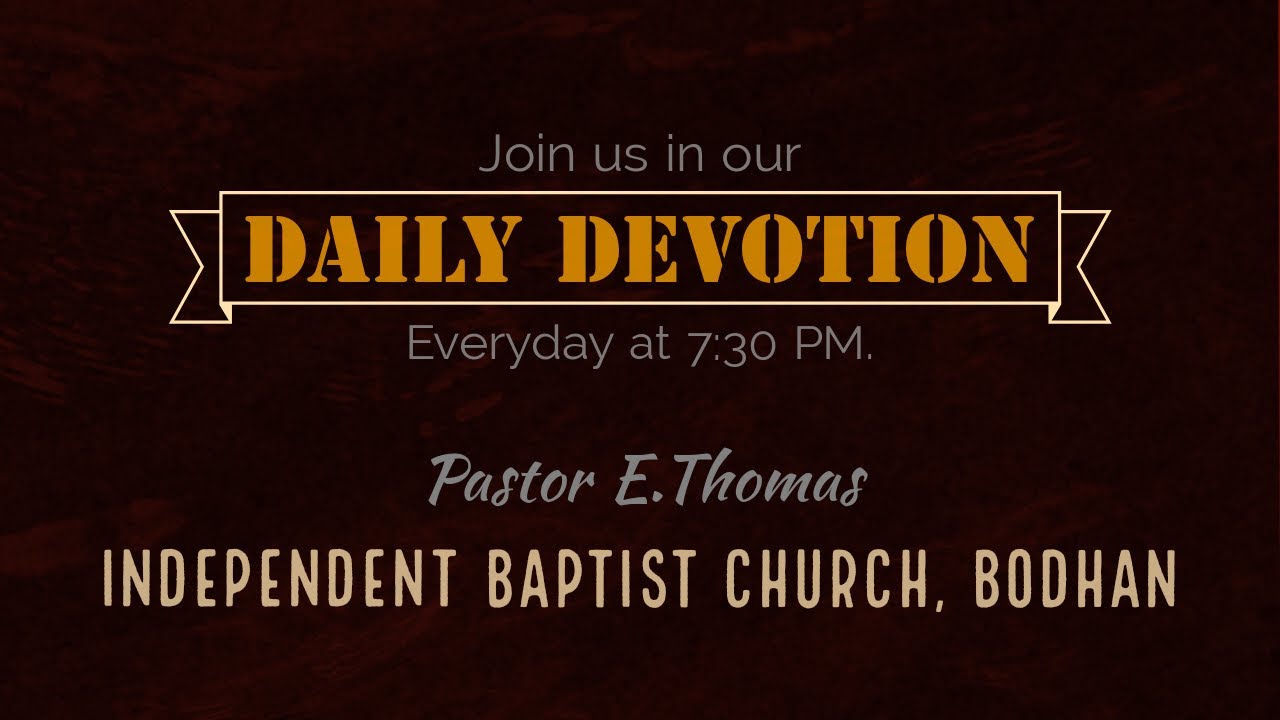 Evening Devotion - 28 Sep 2022 - YouTube