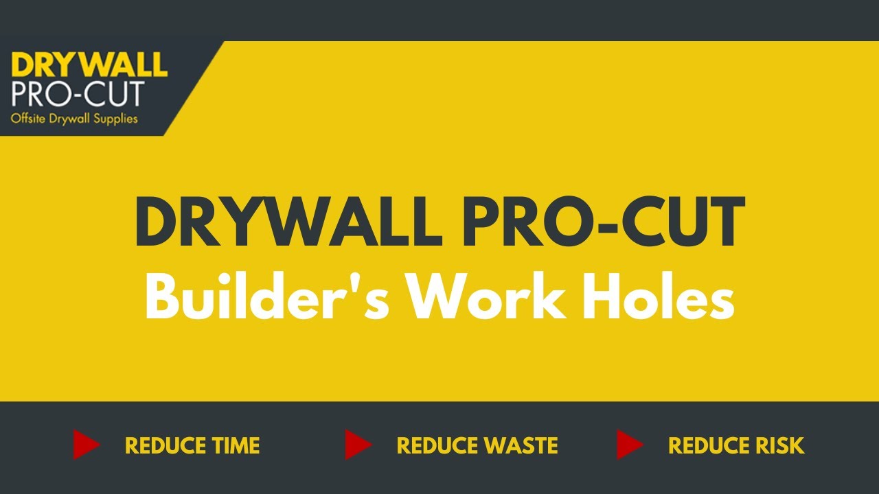Drywall Pro-Cut | Builders Work Holes - YouTube