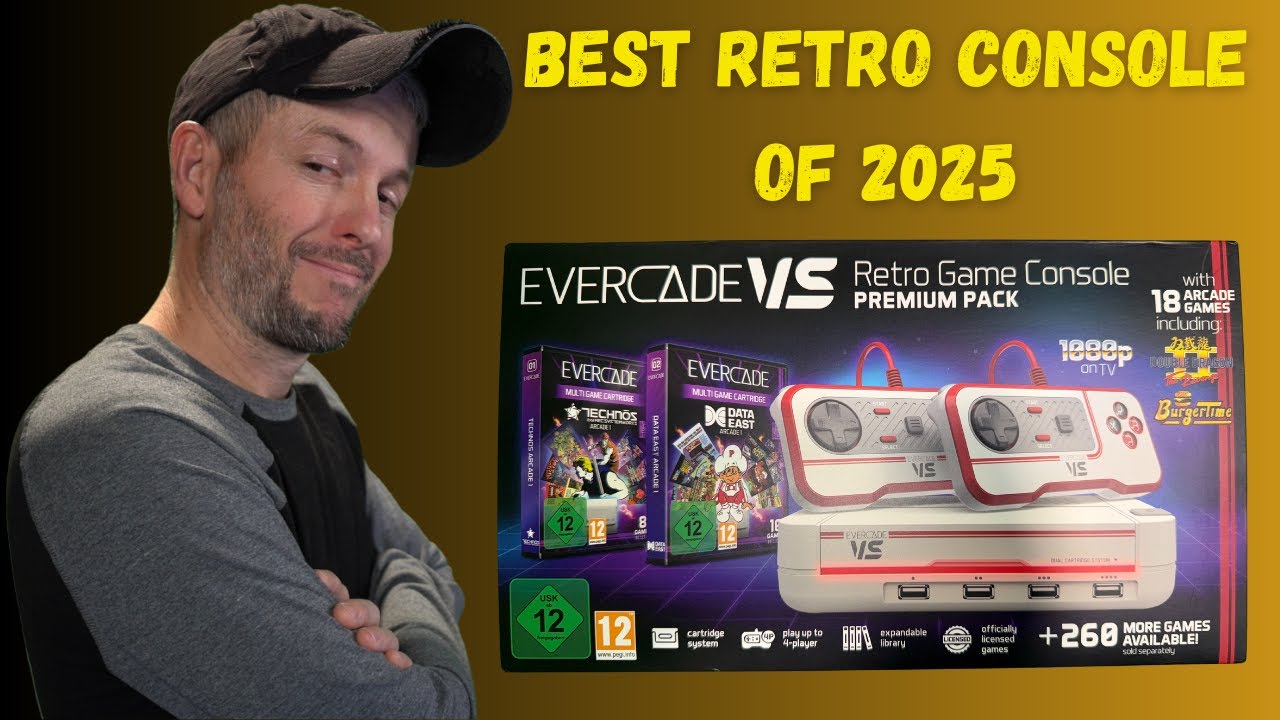 Evercade VS Retro Game Console - Unboxing and Gameplay - YouTube