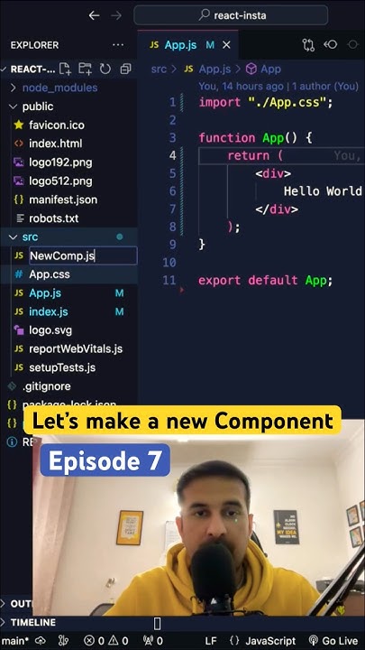 How To Create A Reactjs Component Reactjs Reactjstutorial Youtube 