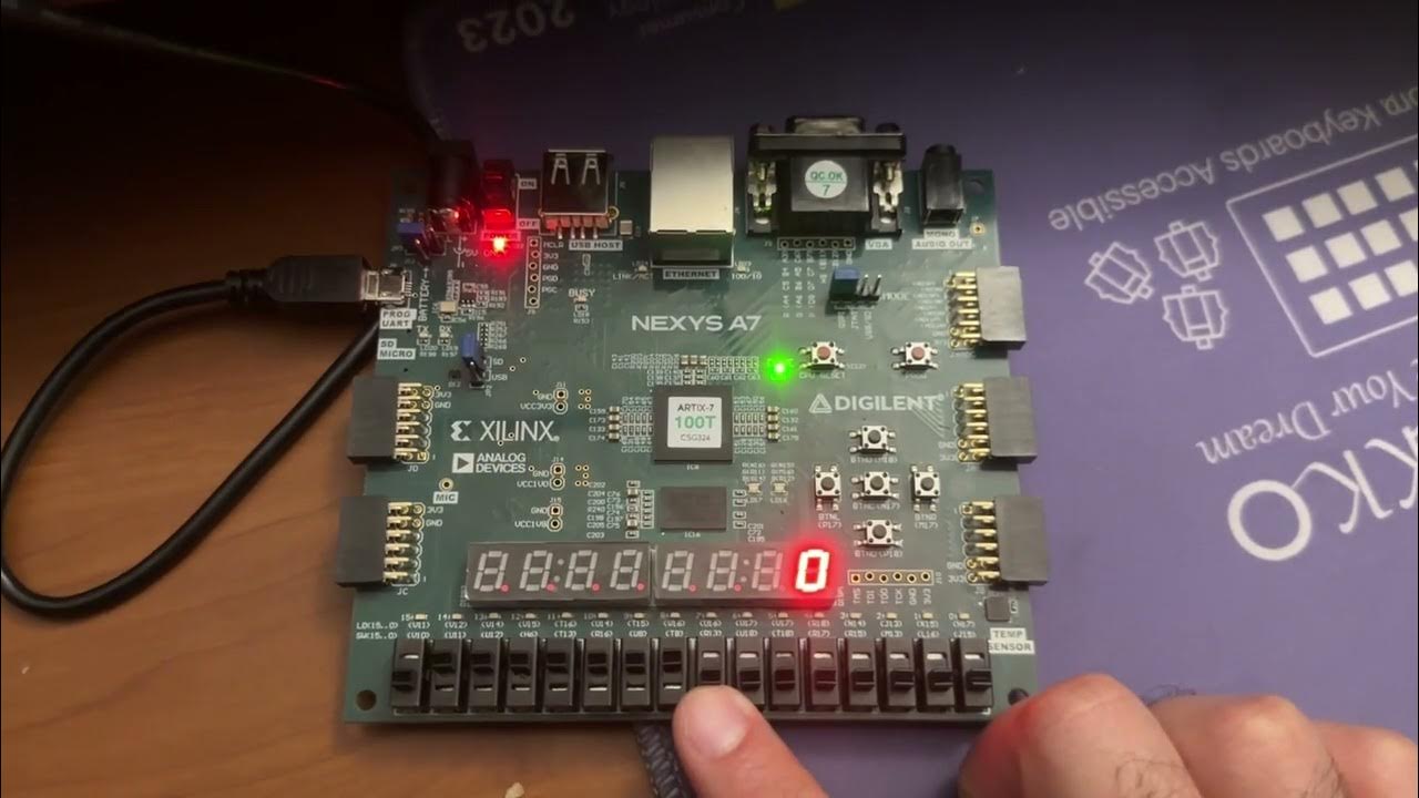 '1 bit' counter with FSM implementation on FPGA - YouTube