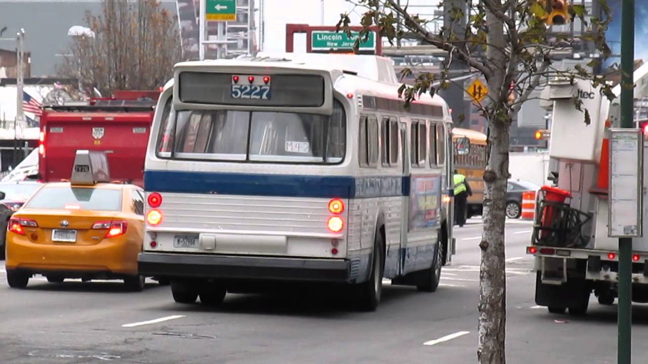 NYCT Bus Special: 1973 GM Blitz Rebuilt Fishbowl 5227 on the M42 - YouTube