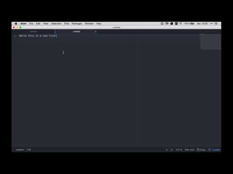 How to create a new File in Atom