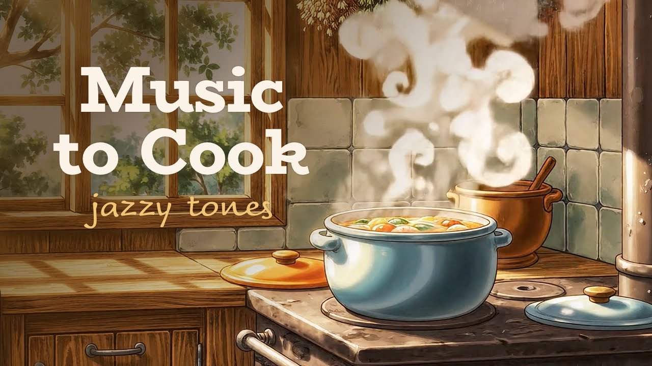 Instrumental Music to Cook | Cozy Kitchen Jazz Background 🍪🎶 - YouTube