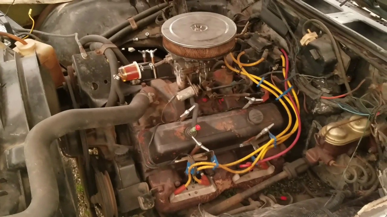1972 Chevelle engine bay - YouTube