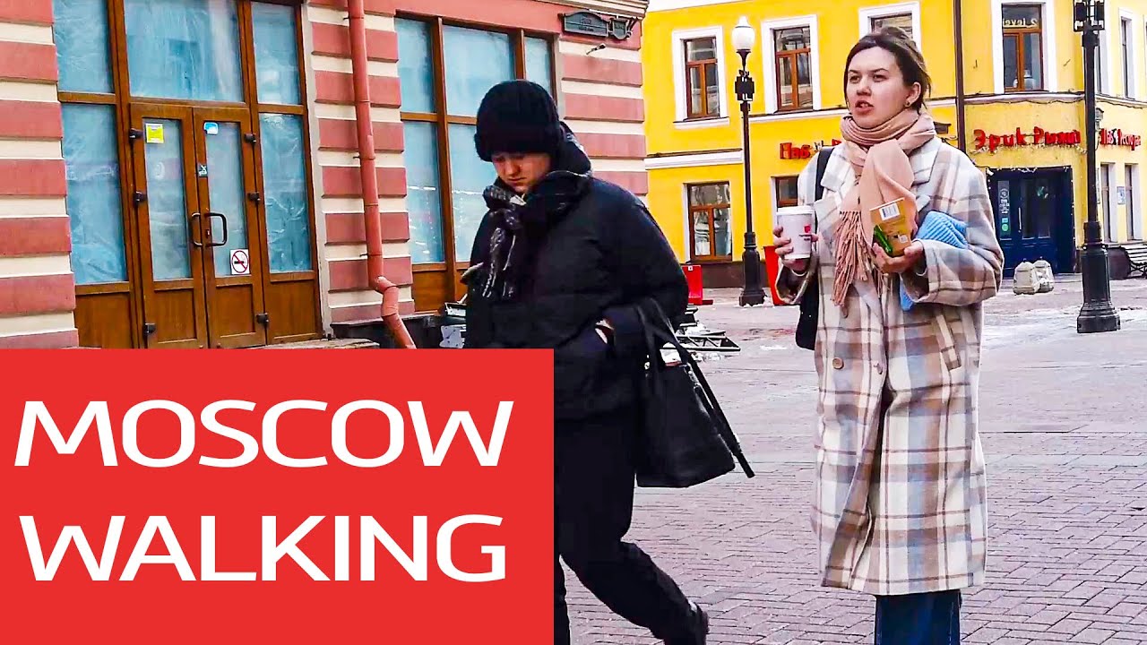 Moscow City. Old Arbat street. Moscow street walk 2022. Moscow street ...
