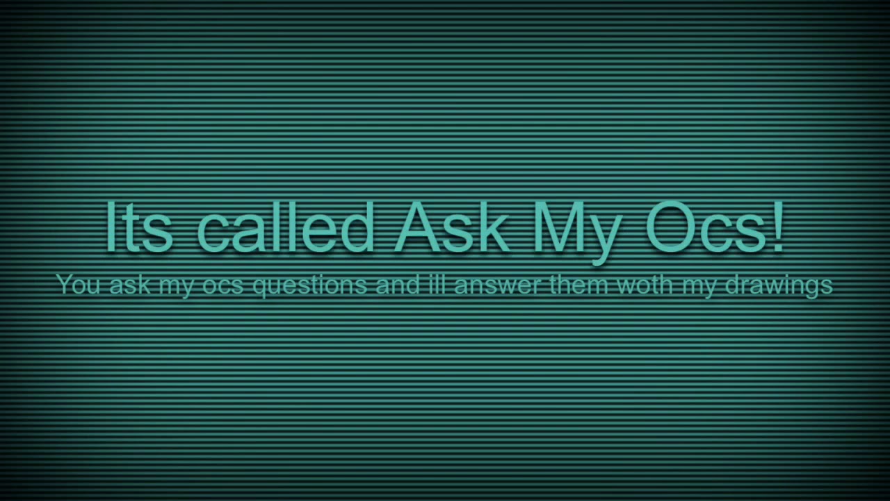 Ask My Ocs Update! - YouTube
