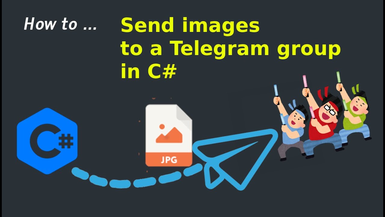 How to send an image to a Telegram group in C# - YouTube