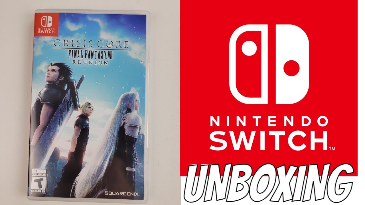 CRISIS CORE FINAL FANTASY 7 REUNION SWITCH VERSION UNBOXING - YouTube